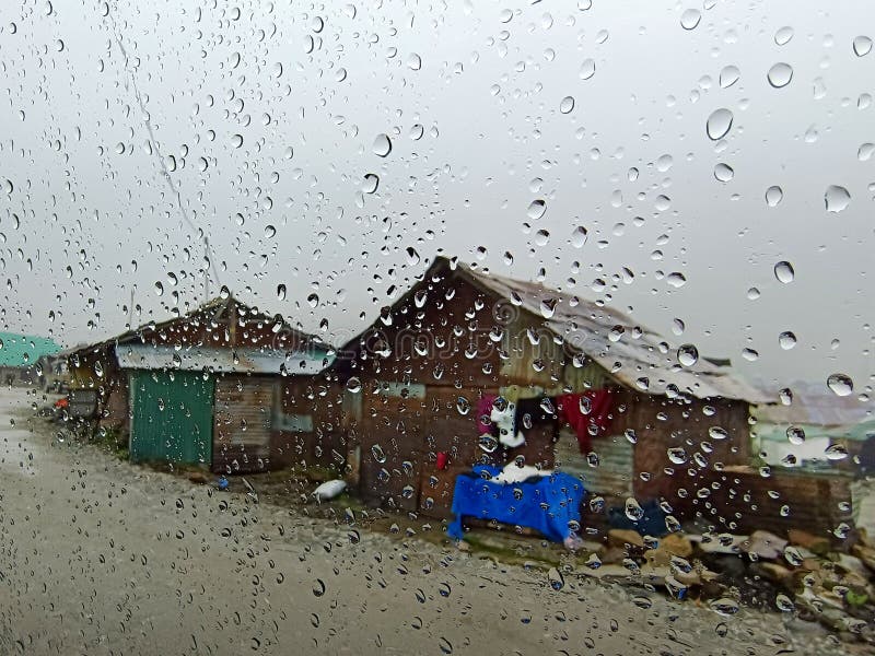 Water Drops on the Glass,Concept of Driving in Rain, Bad Driving ...