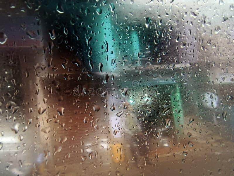 Water Drops on the Glass,Concept of Driving in Rain, Bad Driving ...