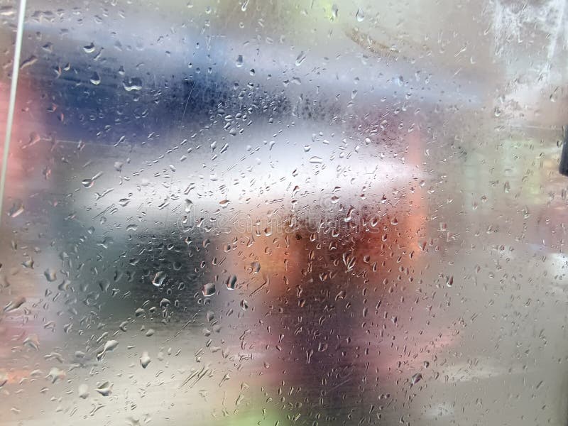 Water Drops on the Glass,Concept of Driving in Rain, Bad Driving ...