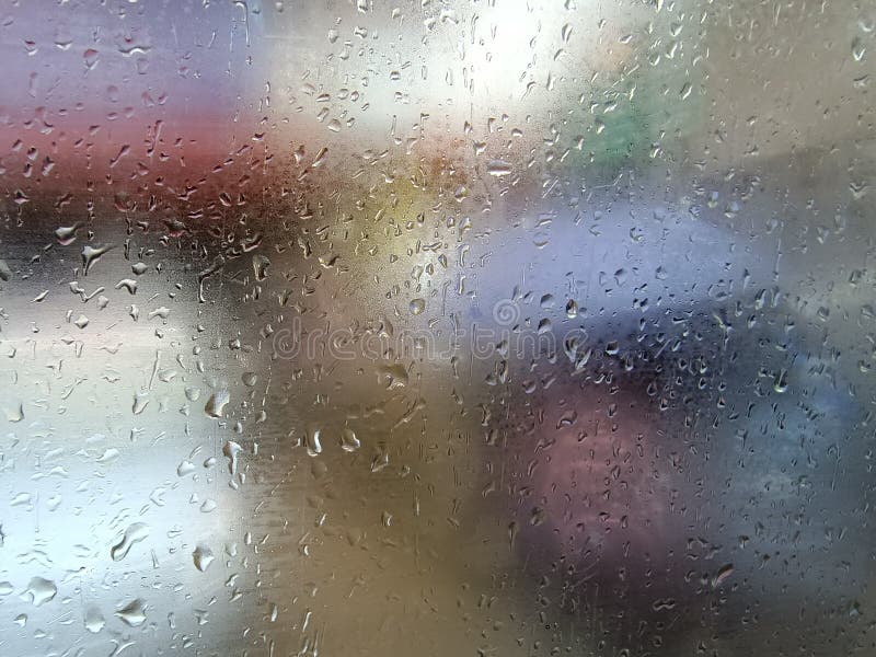 Water Drops on the Glass,Concept of Driving in Rain, Bad Driving ...