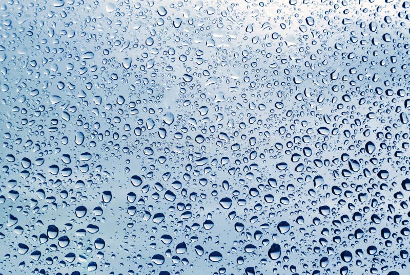 Water Drops on Glass, Natural Texture Stock Photo - Image of bubble ...