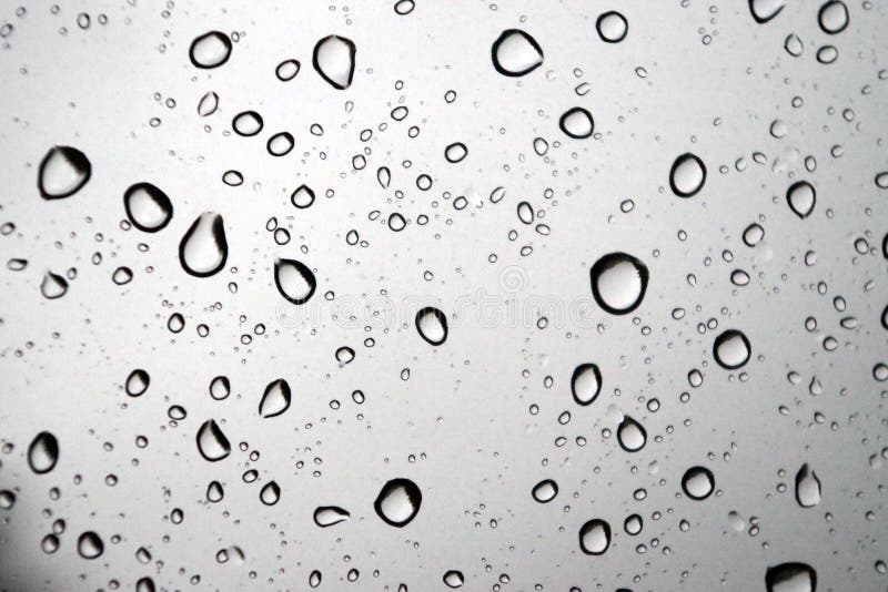 Water Drops on a Gray Background. Stock Photo - Image of aqua, pattern ...