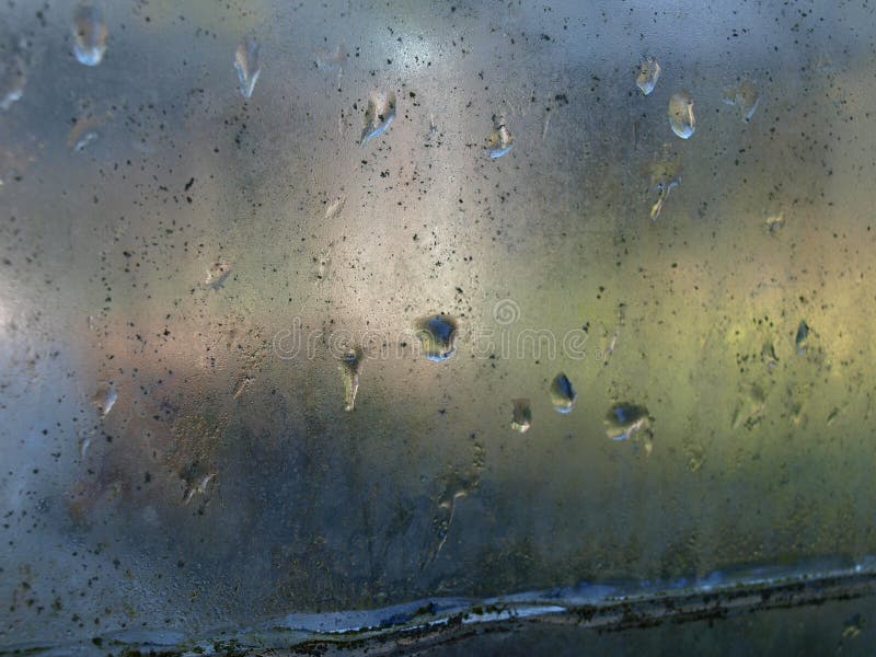Water Drops on a Glass Window. Stock Photo - Image of design, vintage ...