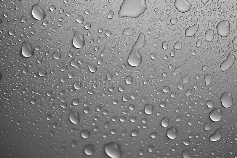 Water Drops on a Gray Background Stock Photo - Image of gray, taking ...
