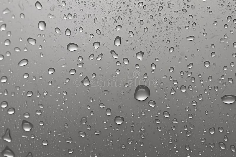 Water Drops on a Gray Background Stock Photo - Image of gray, taking ...