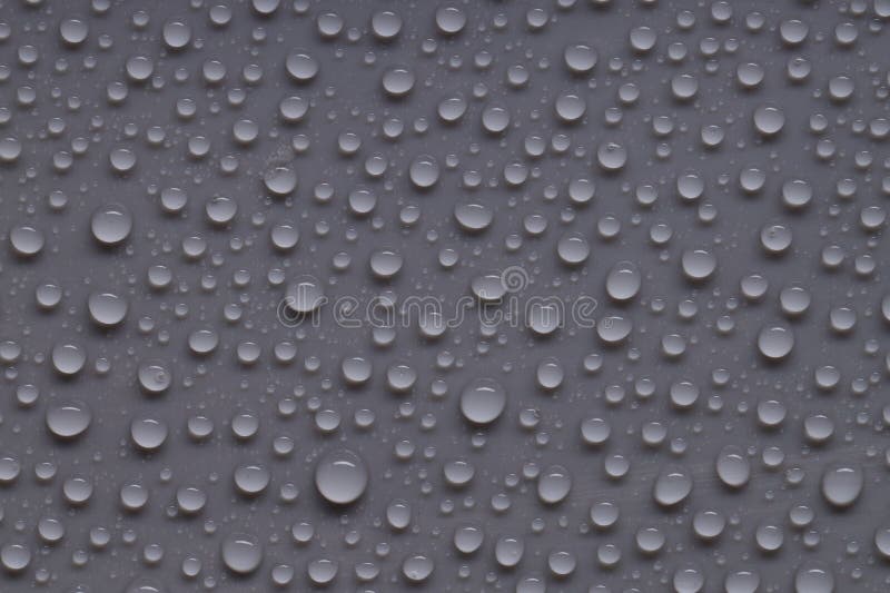 Water Drops on Gray Background Stock Photo - Image of health, clear ...