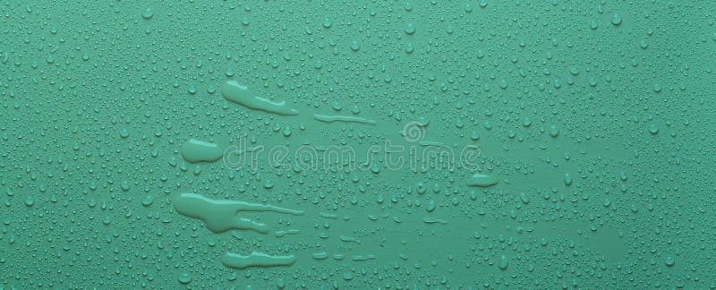 Water Drops on Green Color Plastic Surface Stock Photo - Image of ...