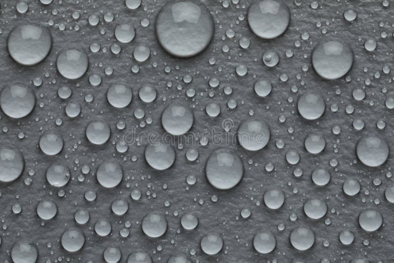 Drops on a grey background stock image. Image of raining - 13027917