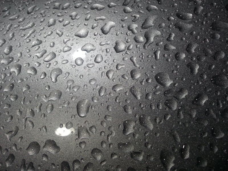 Water Drops on Grey Floor Ceramic Tile Stock Image - Image of texture ...