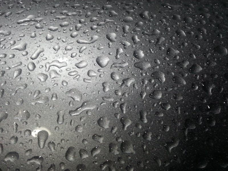 Water Drops on Grey Floor Ceramic Tile Stock Photo - Image of ceramic ...