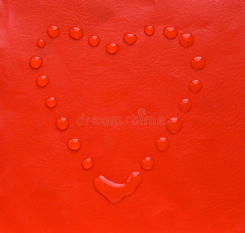 Water_ Drops_Heart_Red stock photo. Image of valentines - 1868576