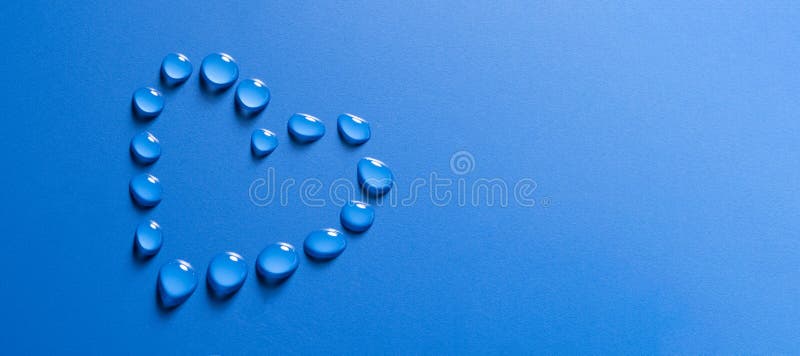 Water drops in heart shape stock photo. Image of heart - 269780970