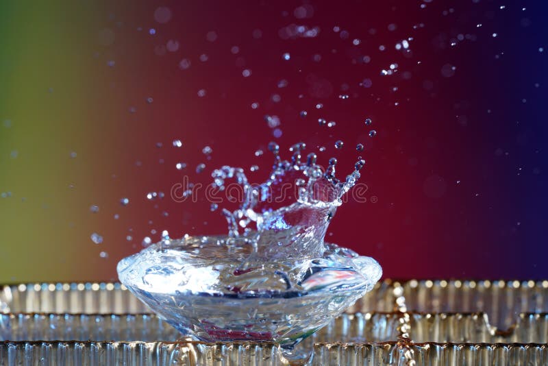 Water Drops with High-speed Flashes and Automatic Drip Photographed in ...
