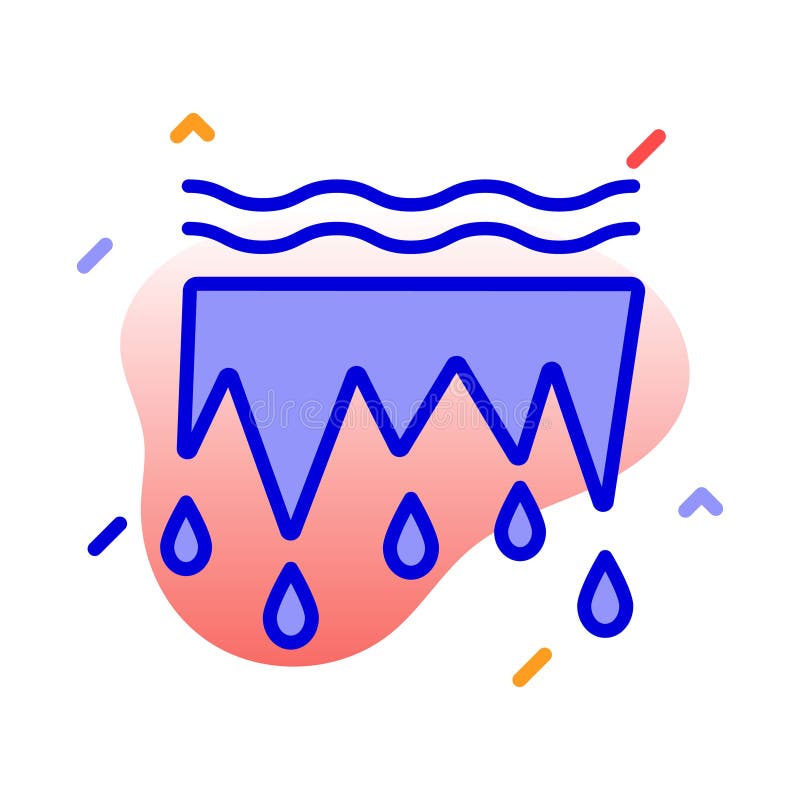 Water, Drops, Ice, Waves Fully Editable Vector Icon Stock Vector ...