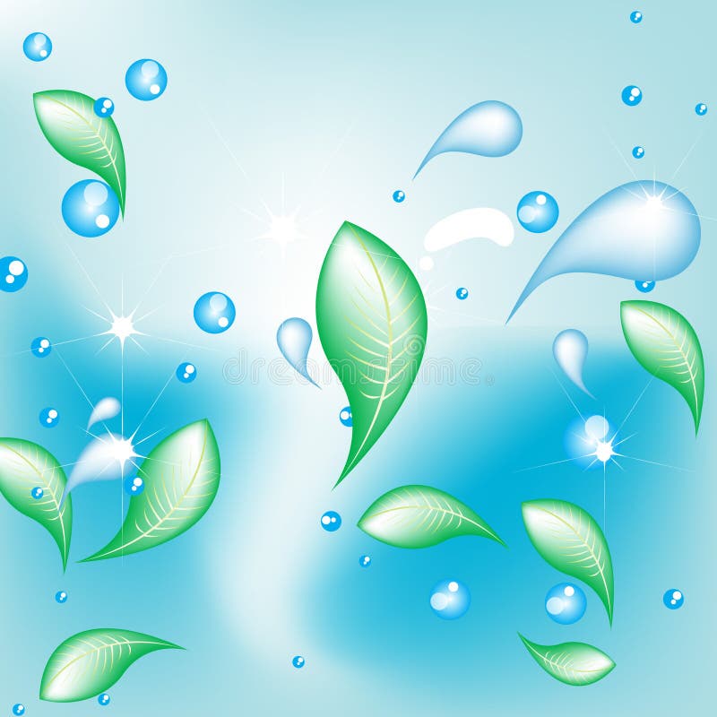Fresh Mineral Water stock vector. Illustration of energy - 18878845