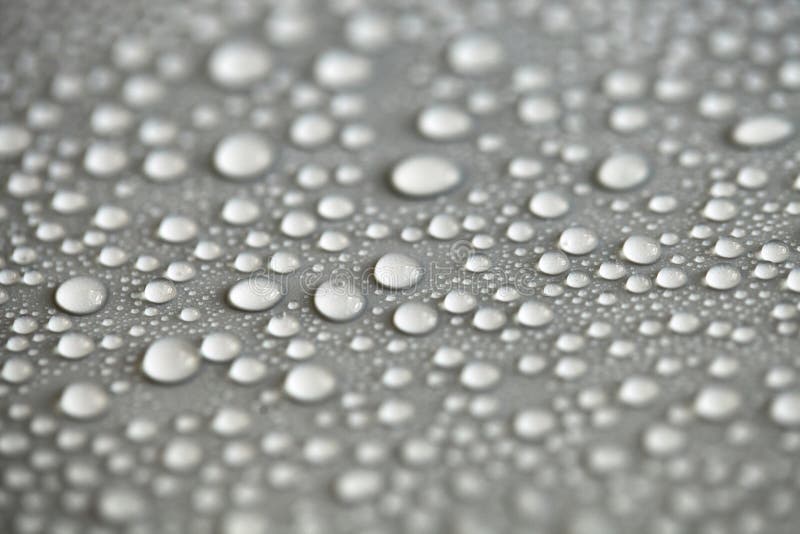 Water Drops on Light Background, Top View, Close-up, Macro. Great ...