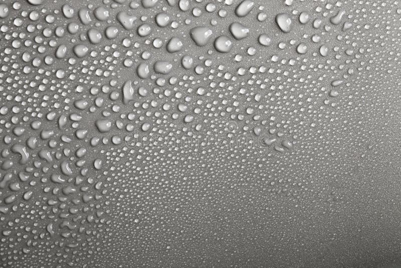 Water Drops on Light Background, Top View, Close-up, Macro. Great ...