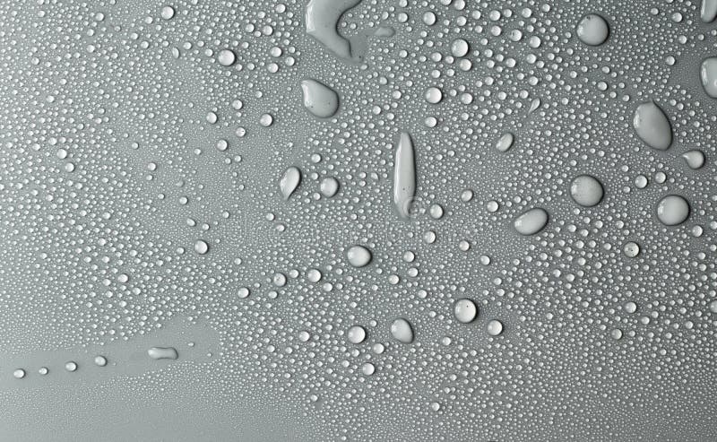 Water Drops on Light Background, Top View, Close-up, Macro. Great ...