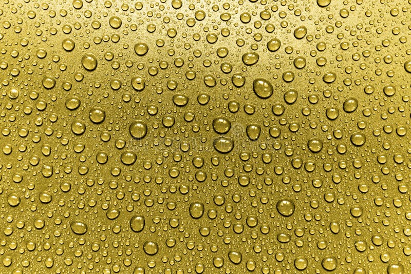 Water Drops on Luxury of Gold Background, for Design and Pattern ...