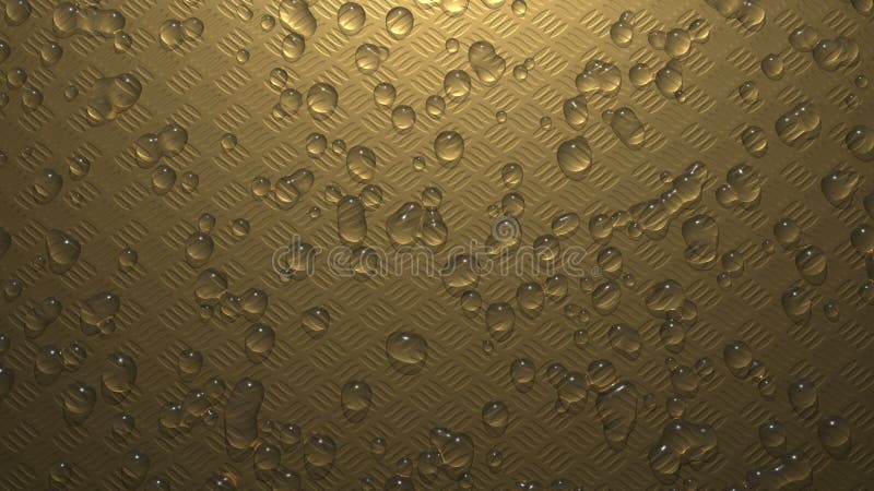 Water Drops Metal Plate stock illustration. Illustration of abstract ...