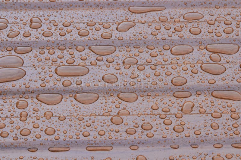Water Drops on the Metal Profile,texture of Metal Profiles in Drops of ...
