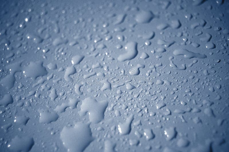 Water Drops on Metal Surface Stock Photo - Image of metallic, alloy ...