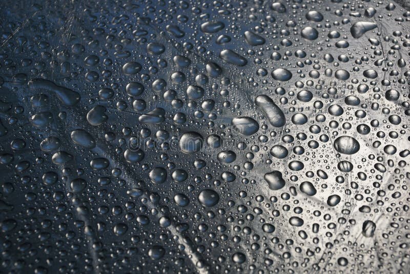 Water Drops on Metal Surface Texture Background Stock Photo - Image of ...