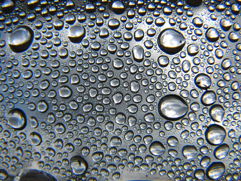Water drops metalic stock image. Image of closeup, tear - 646021