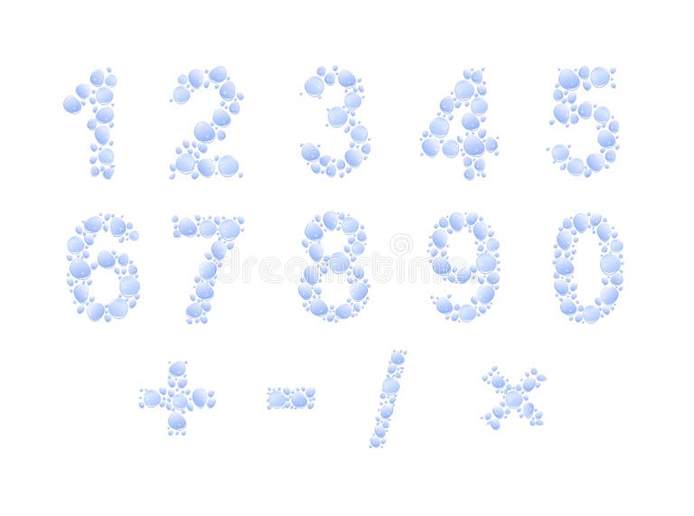 Numbers Water Stock Illustrations – 6,950 Numbers Water Stock ...