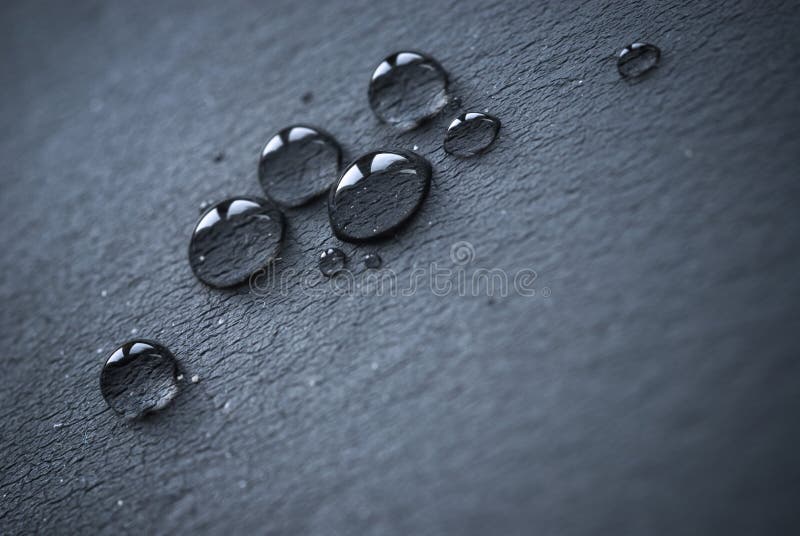 Water Drops on Leather Texture Stock Photo - Image of rain ...