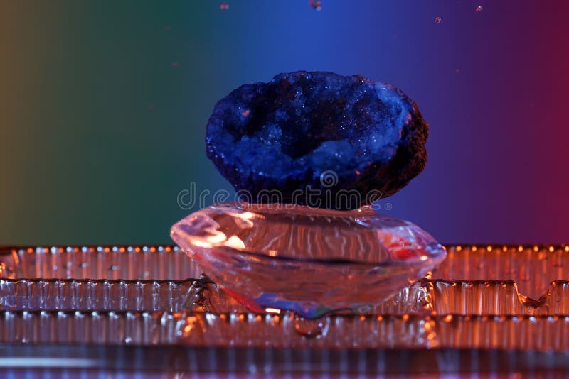 Water Drops Photographed with Higspeed Flashes and Dropper in the ...