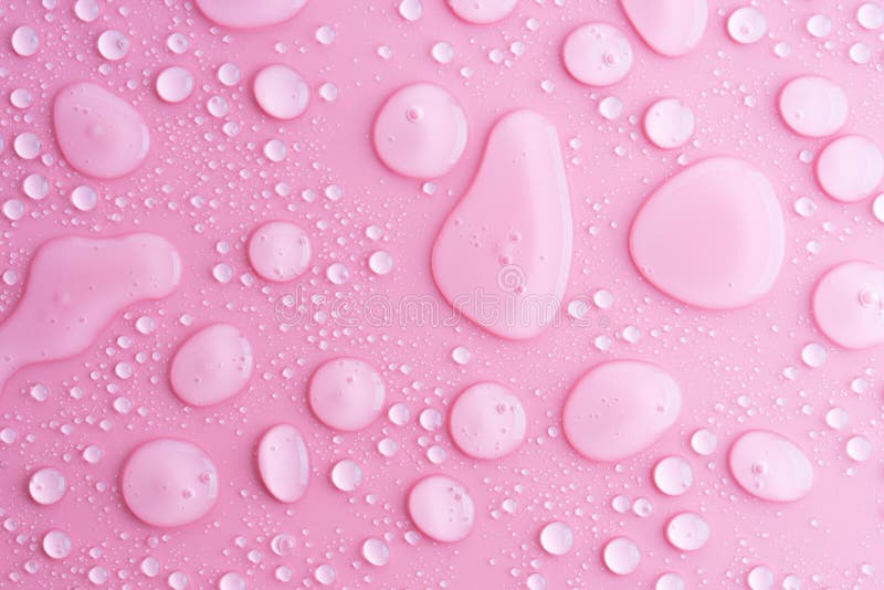 Water Drops Pink Background Stock Image - Image of health, drops: 107599543