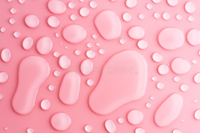 Water Drops Pink Background Stock Photo - Image of pink, wallpaper ...