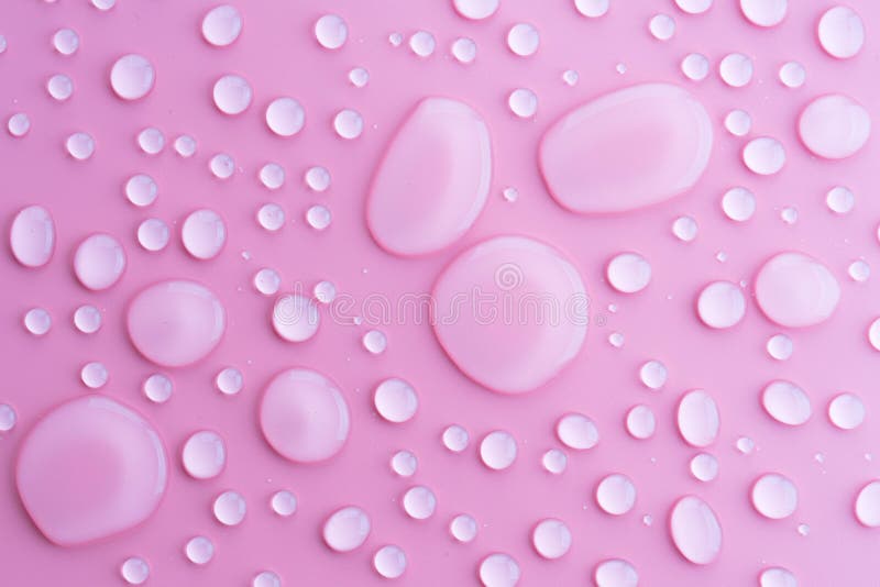 Water Drops Pink Background Stock Photo - Image of abstract, pink ...