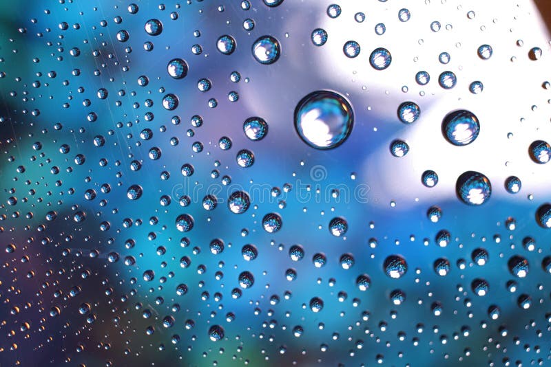 Water Drops on Plastic Surface Stock Image - Image of cluster ...