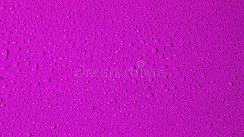 Water Drops on a Purple Plastic. Copy Space Stock Photo - Image of ...