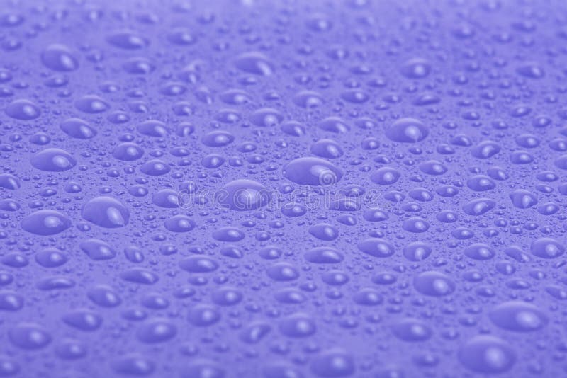 Water Drops on Purple Plastic Macro Photo Stock Photo - Image of purple ...