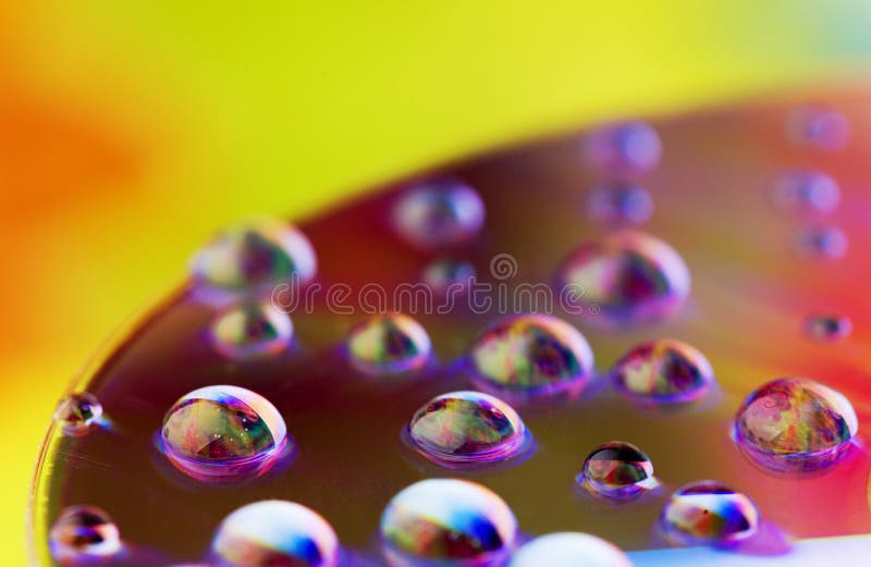 Rainbow Water Droplet stock image. Image of blue, macro - 43221945