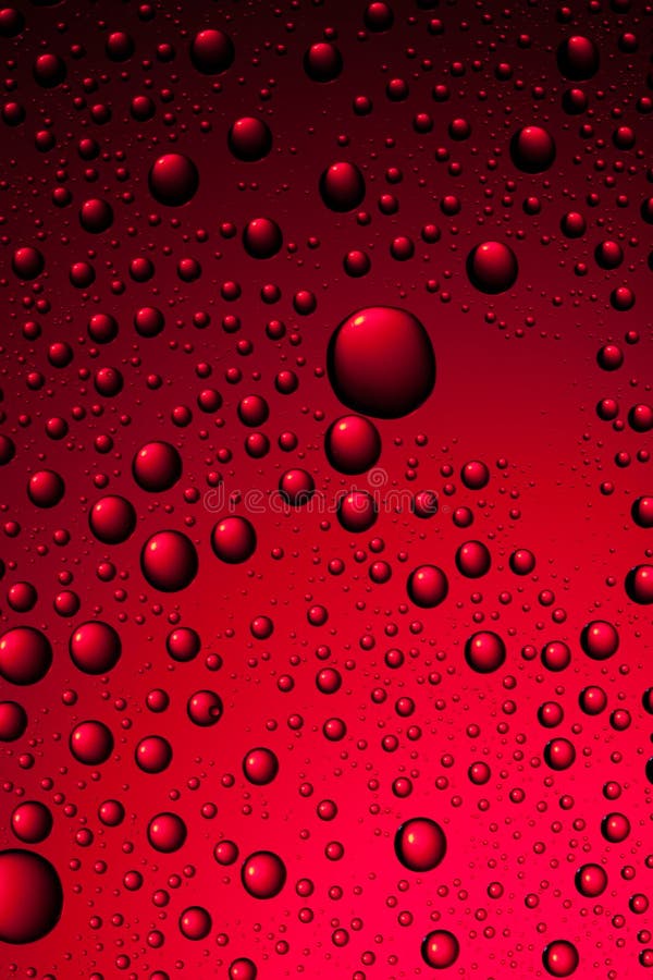 Water drops on red stock image. Image of cold, beauty - 20540703