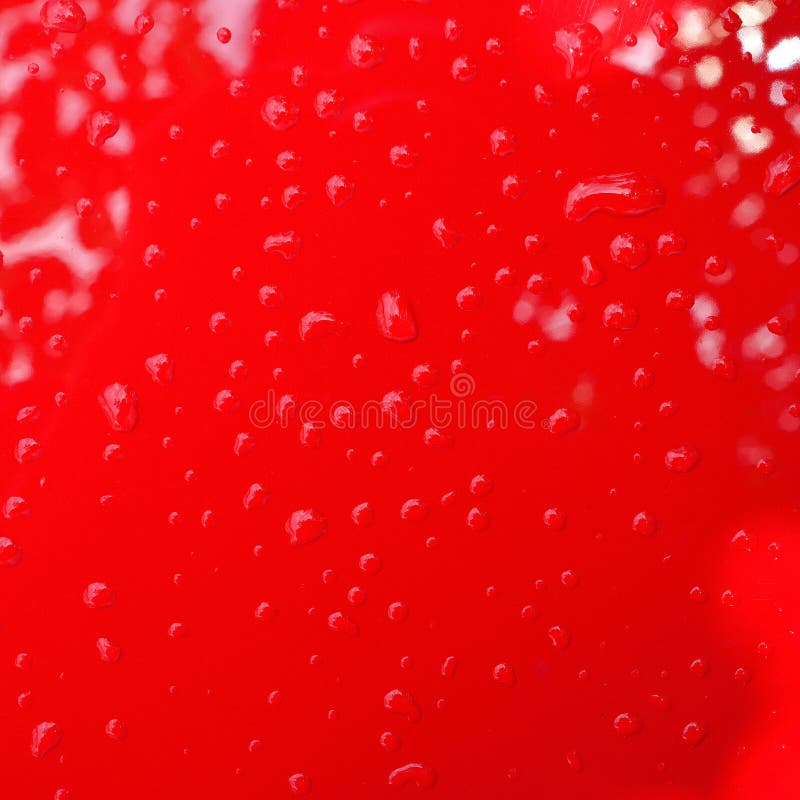 Water Drops on Red Background Stock Image - Image of calm, splash: 31486857