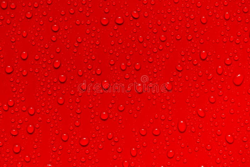 Water Drops on Red Background, for Design and Pattern Background Stock ...