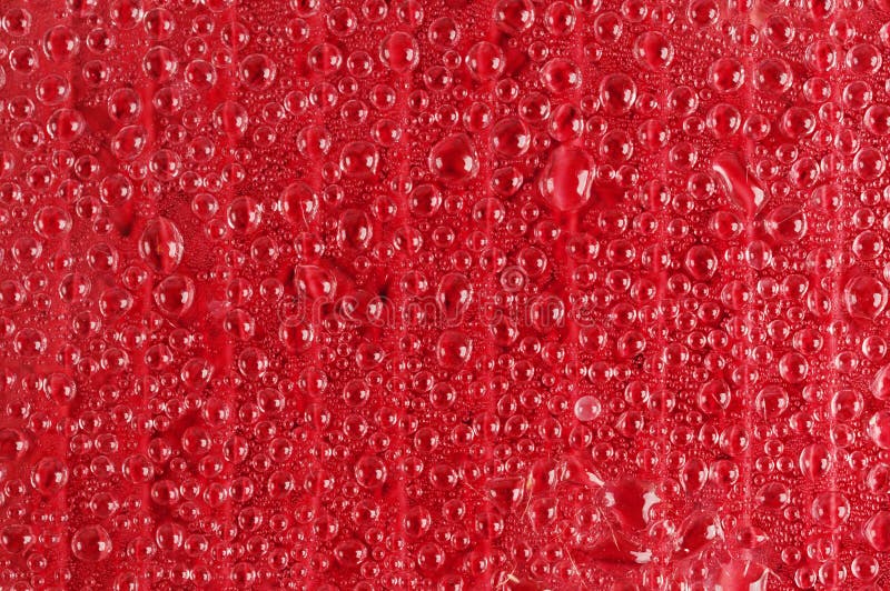 Water Drops on Red Transparent Glass Stock Photo - Image of drop, rain ...