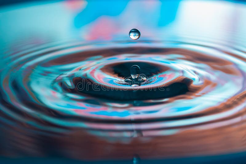 Water Drops and Ripples stock image. Image of nature - 70740929