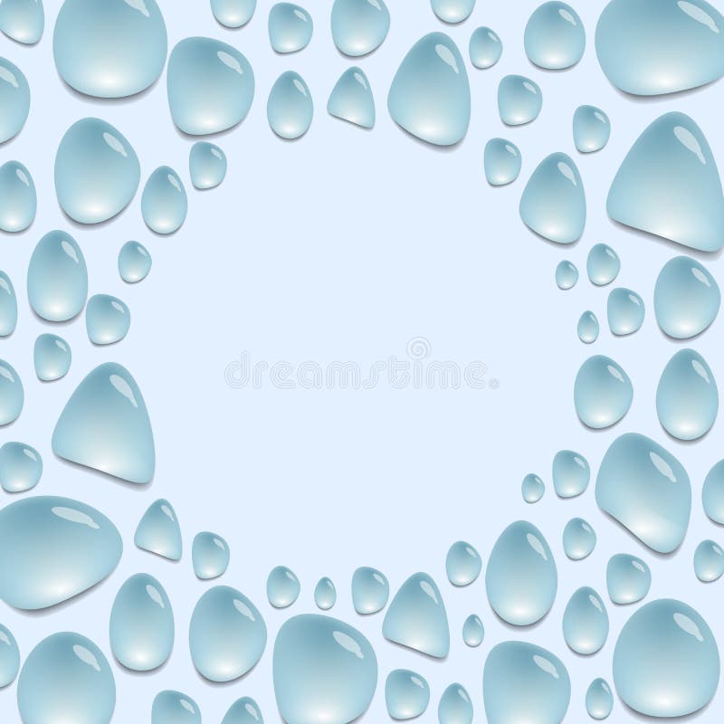 Water drops border stock vector. Illustration of cool - 17319877