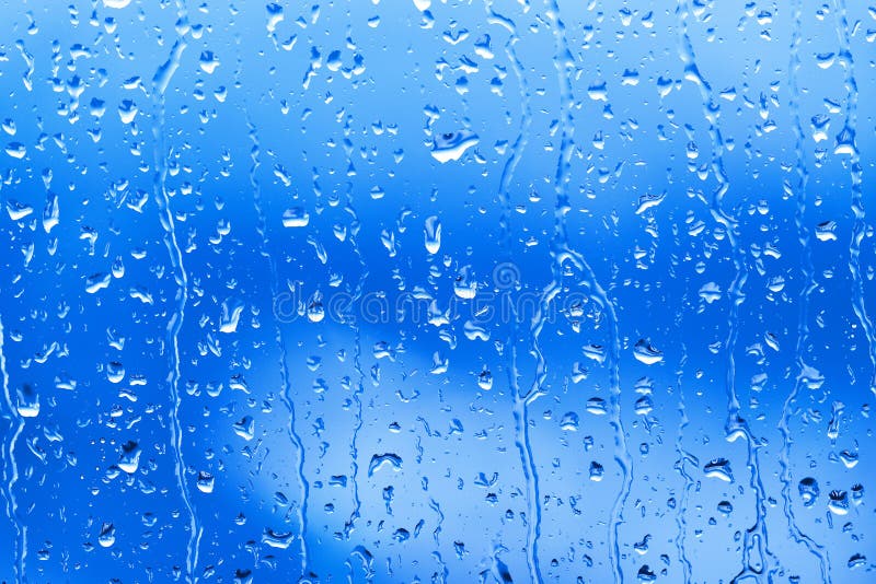 Water Drops Running Down Window Rain Rainy Day Stock Image - Image of ...
