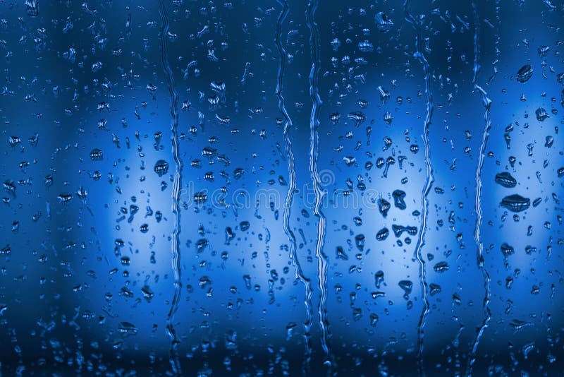 Water Drops Running Down Window Rain Rainy Day Stock Image - Image of ...