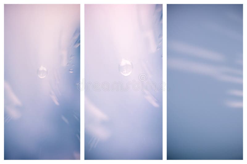 Water Drops. Set of Vertical Banners. Abstract Background Stock Image ...