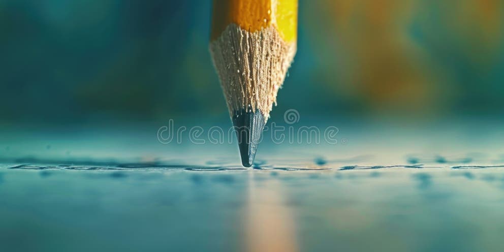 Water Drops on Sharp Pen Tip in Rain - Creative Writing Tool - Ink ...