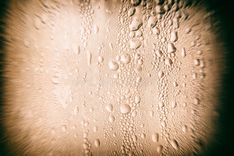 Water Drops on the Side of the Flask.Background & Texture Stock Image ...