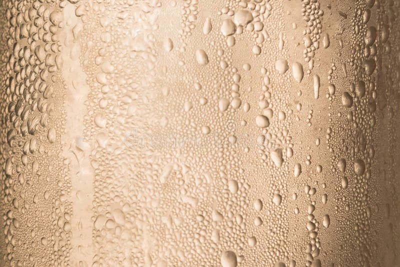 Water Drops on the Side of the Flask.Background & Texture Stock Image ...